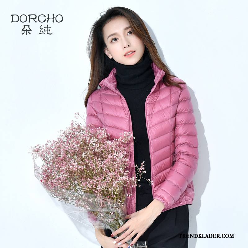 Dunjacka Dam Lätt Och Tunt Ny Mode Tunn Ren Stor Röd Billig