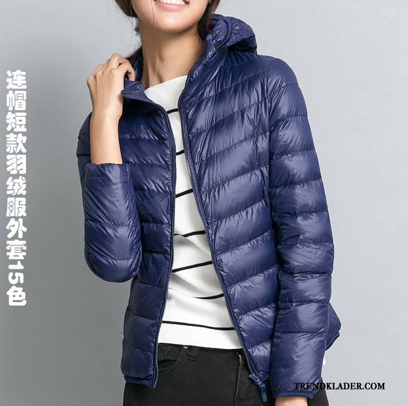 Dunjacka Dam Lätt Och Tunt Slim Fit Kappor Rockar 2018 Utomhus Super ...