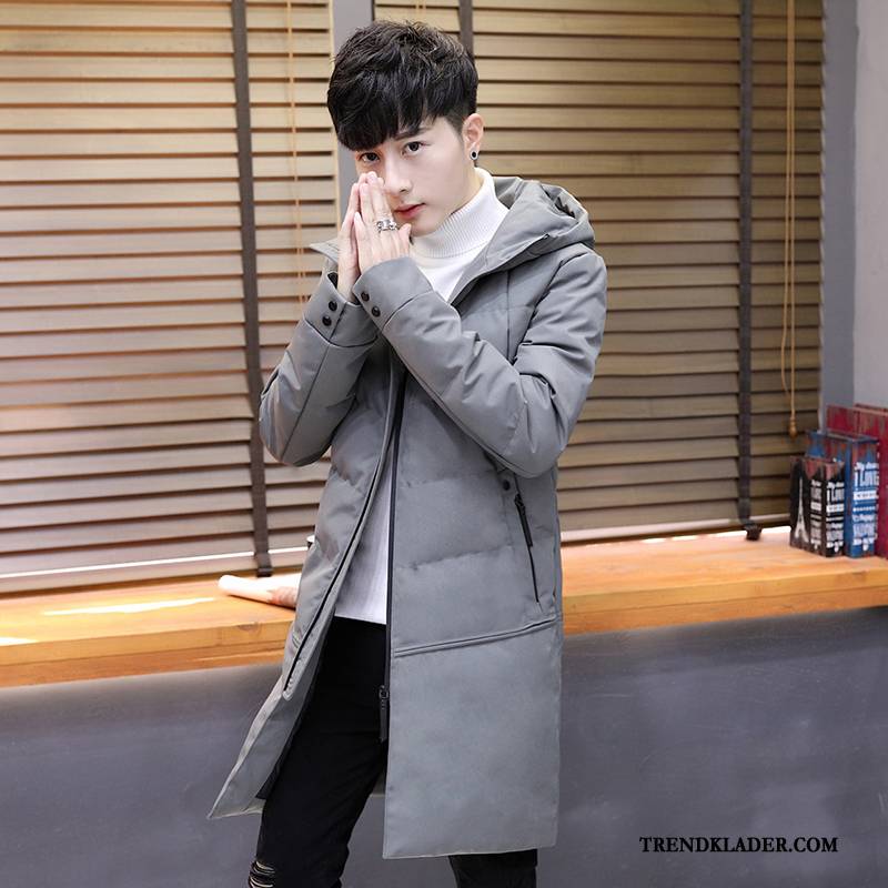 Dunjacka Herr Bomull Jacka Vinter Ny Personlighet Kappor Rockar Slim ...