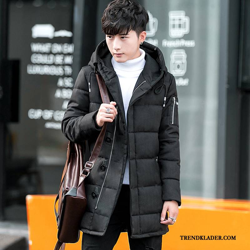 Dunjacka Herr Bomull Jacka Vinter Ny Personlighet Kappor Rockar Slim ...
