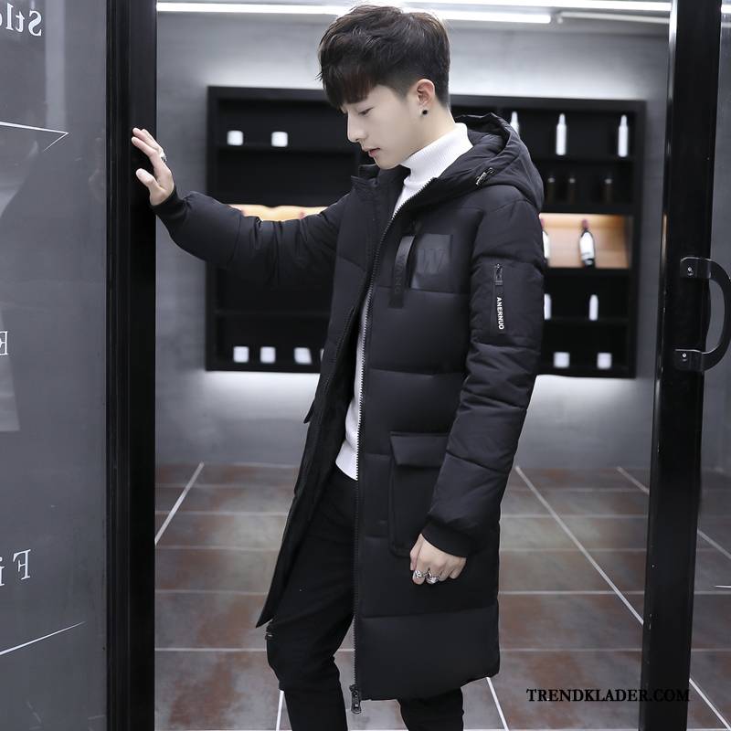 Dunjacka Herr Bomull Jacka Vinter Ny Personlighet Kappor Rockar Slim ...