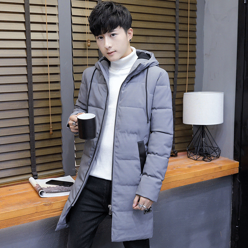 Dunjacka Herr Bomull Jacka Vinter Ny Personlighet Kappor Rockar Slim ...