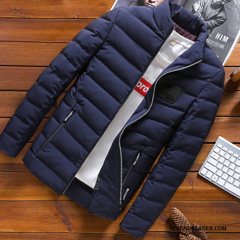Dunjacka Herr Lätt Och Tunt Kort 2018 Tjock Kappor Rockar Vinter Blå Köpa