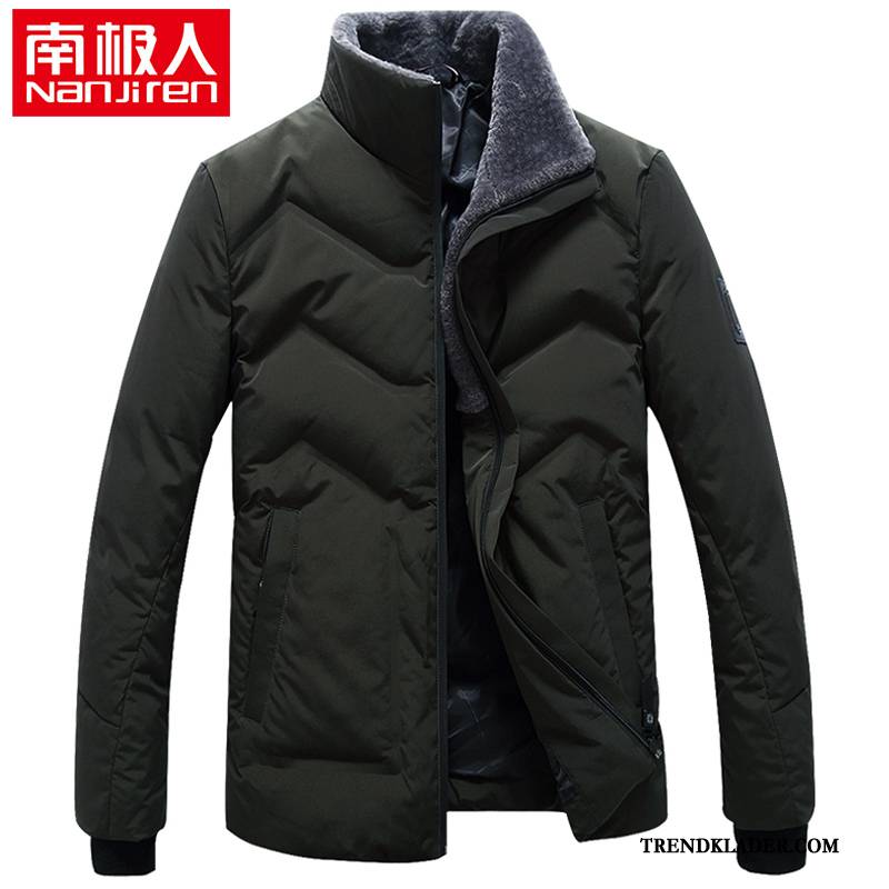 Dunjacka Herr Tjock Vinter Hålla Sig Varm Vinterkläder Business Kort ...