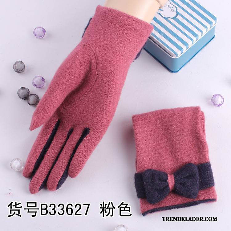 Handskar Dam Köra Bil Fluga Ull Vinter Höst Kaschmir Blandade Färger ...