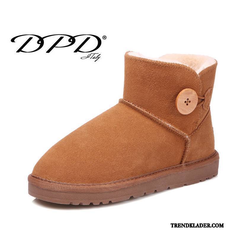 Snörstövletter Dam Skor Tjock Het Vinter Stövlar Student Grå Köpa