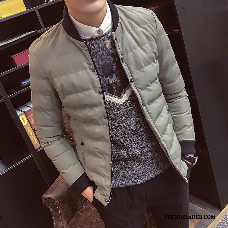 Bomull Jacka Herr Kort Baseboll 2018 Vinter Kappor Rockar Bomullskläder ...