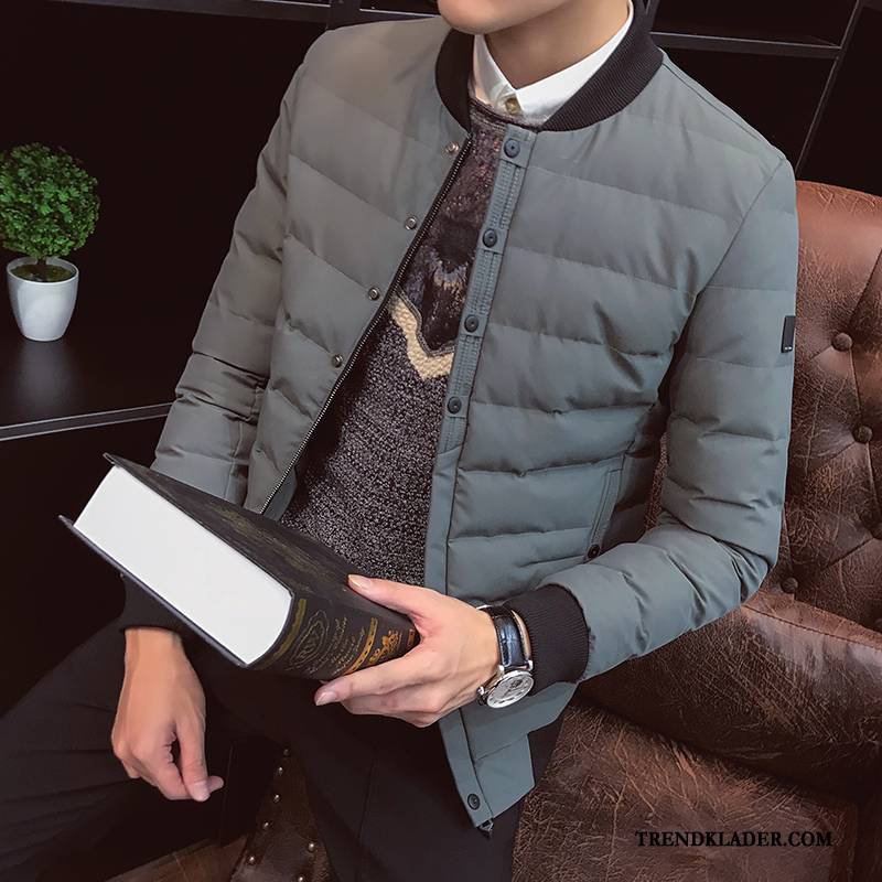 Bomull Jacka Herr Kort Baseboll 2018 Vinter Kappor Rockar Bomullskläder ...