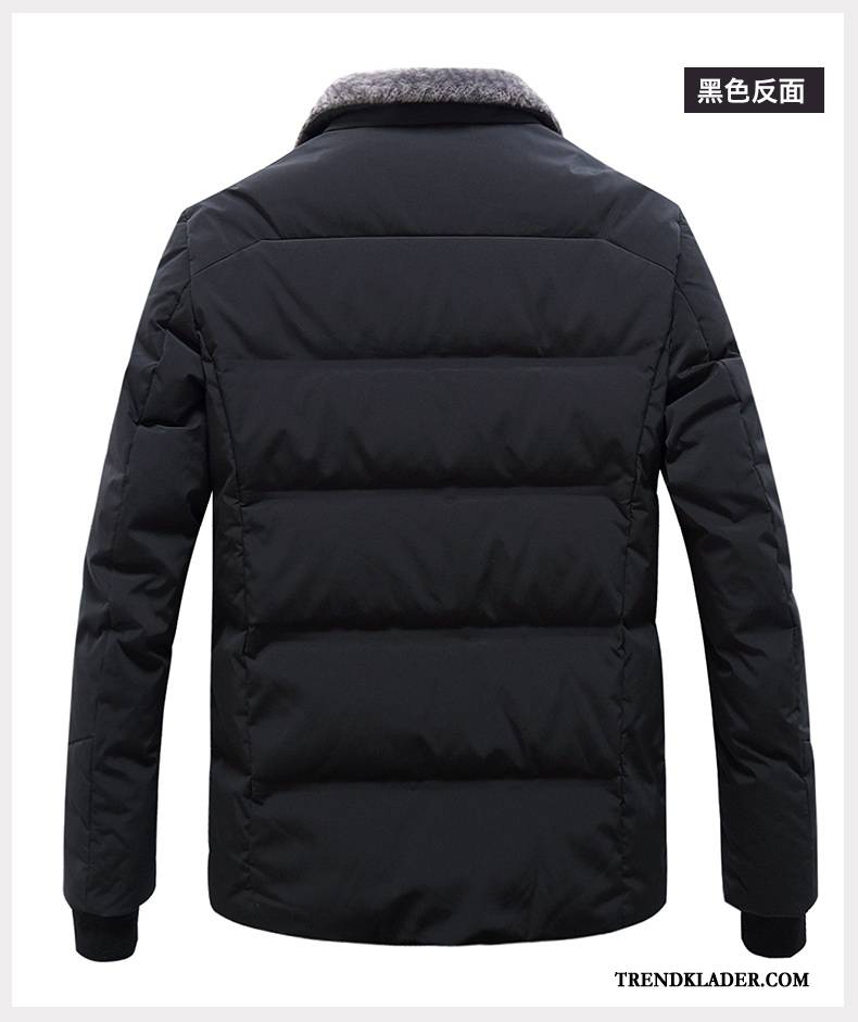 Dunjacka Herr Tjock Vinter Hålla Sig Varm Vinterkläder Business Kort ...