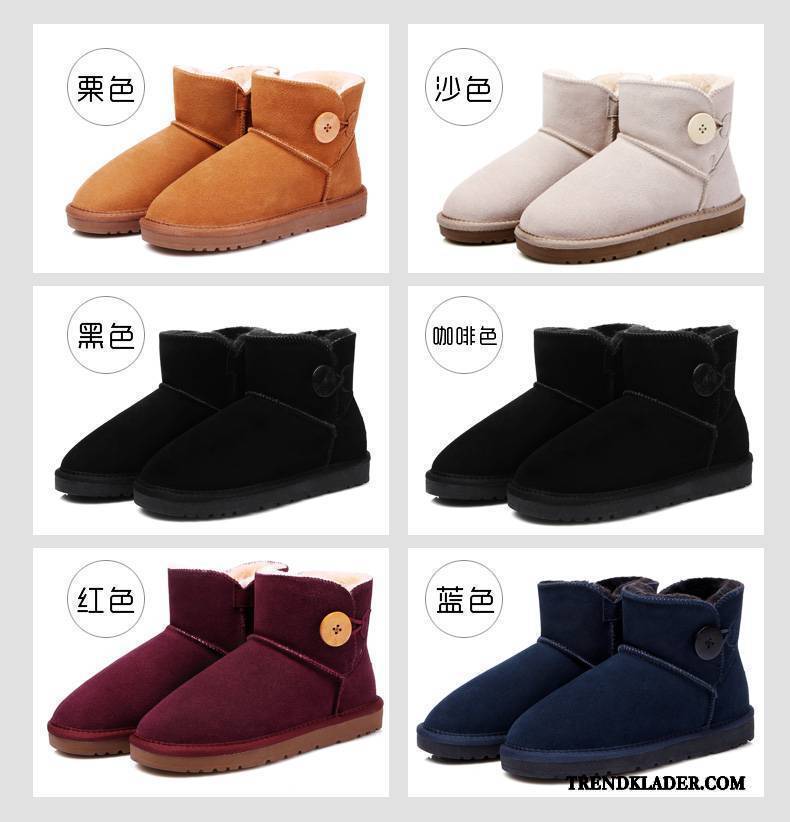 Snörstövletter Dam Skor Tjock Het Vinter Stövlar Student Grå Köpa