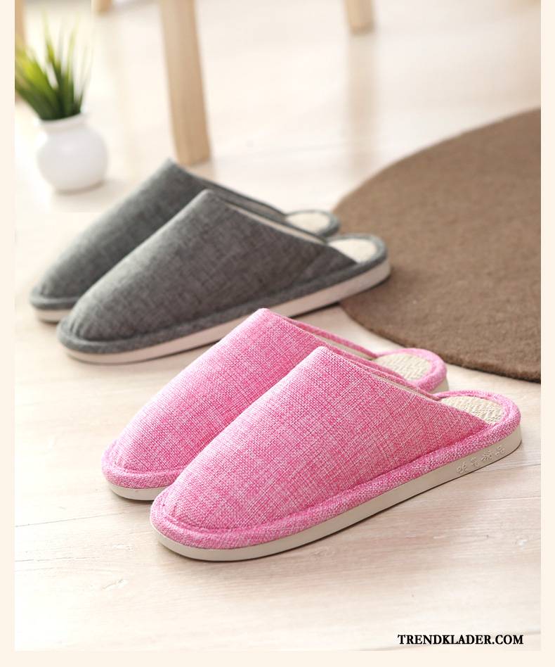 Tofflor Dam Inom Fyra Årstider Vinter Absorberande Höst Herr Brun ...