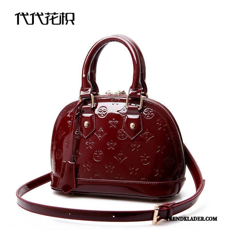 Handväska Dam Mode Vinter Ny Liten Allt Matchar Höst Röd Billigt